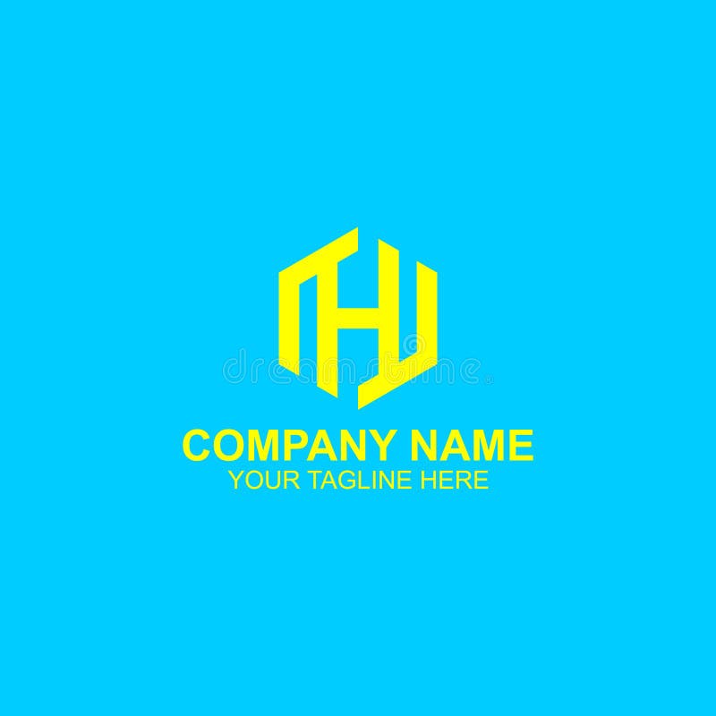Letter H Logo Design for Company with Creative Illustration Stock ...