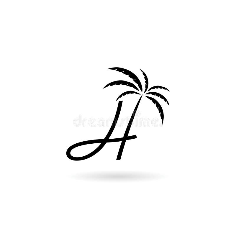 Letter H Logo Design Simple Illustration Template Stock Vector ...