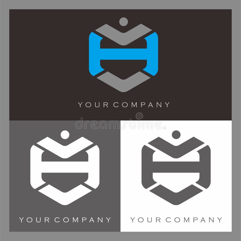 Letter H Logo stock vector. Illustration of line, modern - 85554579