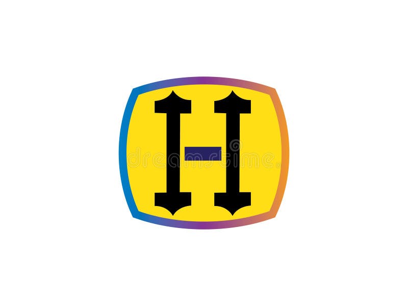 Letter H Logo Vector. Vector Typeface for Labels, Headlines, Posters ...