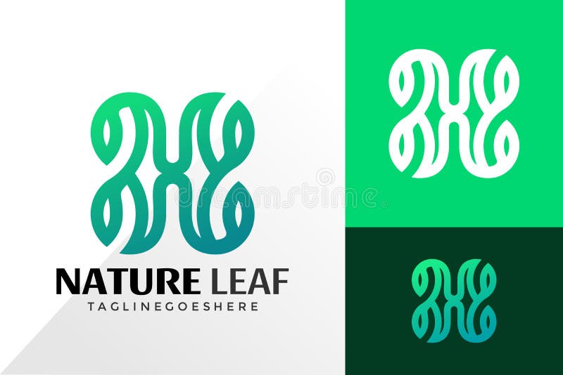 Letter H Nature Leaf Logo Vector Design, Creative Logos Designs Concept ...