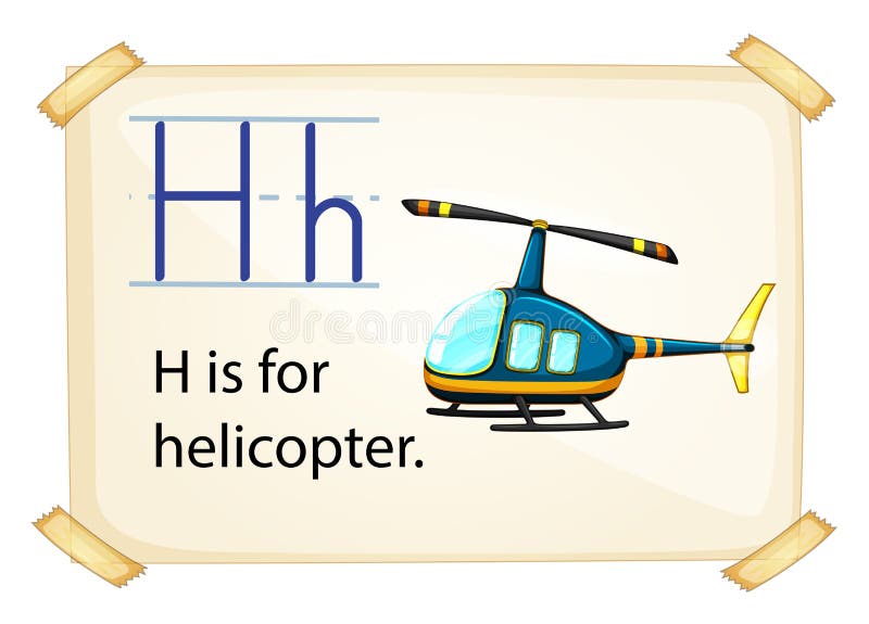 H Alphabet Helicopter Stock Illustrations – 58 H Alphabet Helicopter ...