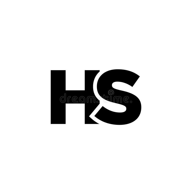 Letter H and S, HS Logo Design Template. Minimal Monogram Initial Based ...