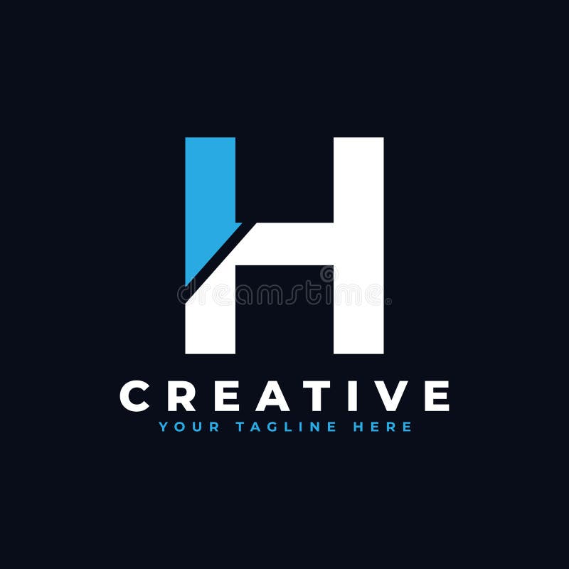 Letter H Tech Logo. Design Vector Illustration Modern Monogram Icon ...