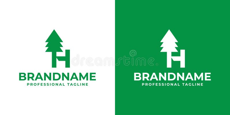 Letter H Tree Logo, Perfect for Environmental Organizations and Eco ...