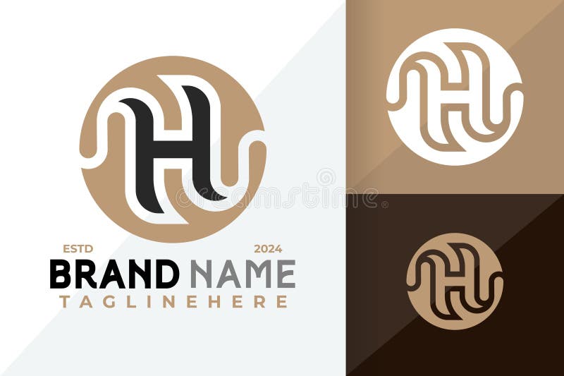 Unique Logo Design Illustration Stock Vector - Illustration of green ...