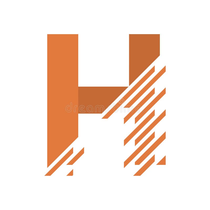 Letter H. Vector Illustration Decorative Design Stock Vector ...