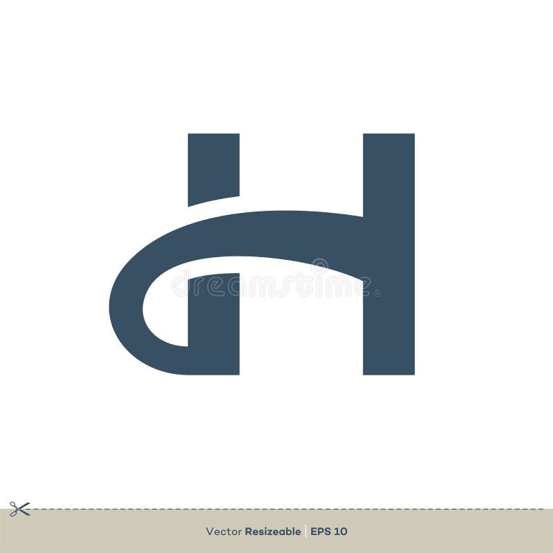 Letter H Vector Logo Template Illustration Design Stock Vector ...