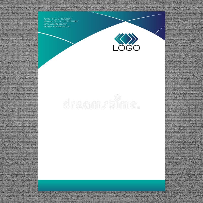 Letter Head and Logo Design Stock Vector - Illustration of letter ...