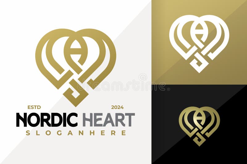 Letter a Heart Knot Elegant Logo Icon Vector Design. Creative Simple ...
