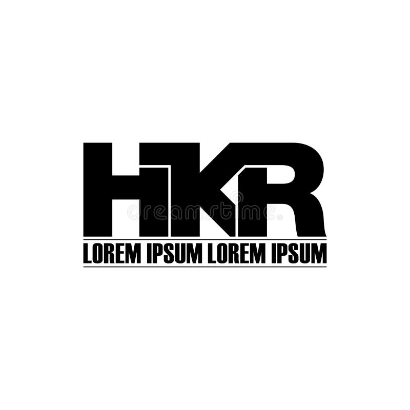 Letter HKR Simple Monogram Logo Icon Design. Stock Vector ...