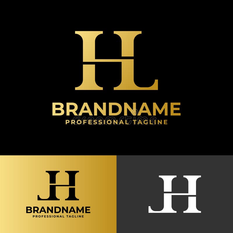 Letter HL or LH Monogram Logo, Suitable for Any Business with HL or LH ...
