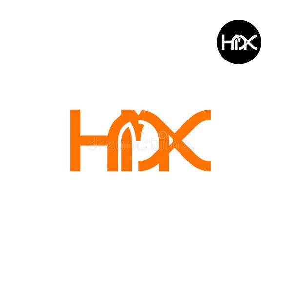 Letter HMX Monogram Logo Design Stock Vector - Illustration of business ...