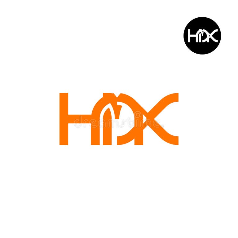 Letter HMX Monogram Logo Design Stock Vector - Illustration of business ...
