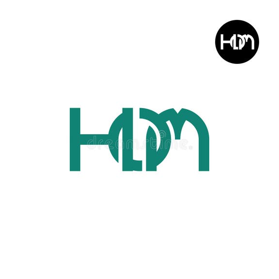 Letter HOM Monogram Logo Design Stock Vector - Illustration of company ...