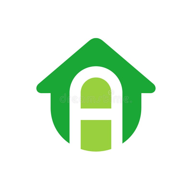 Letter a House Logo Icon Design Template Elements Stock Vector ...