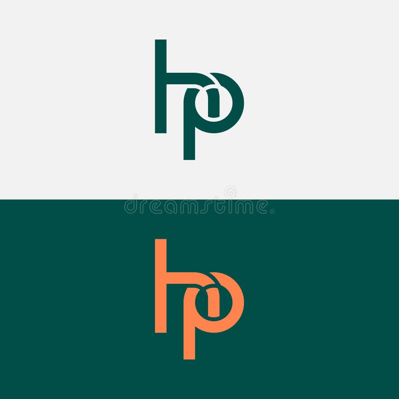 Letter HP Logo Design Template Vector Illustration Stock Vector ...
