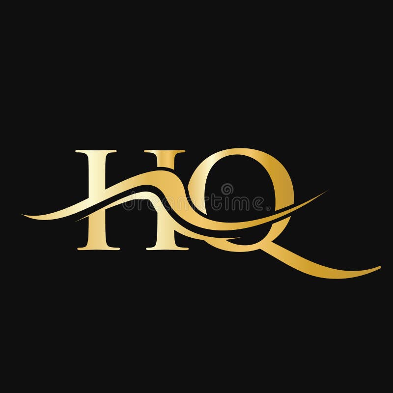 Letter HQ Logo Design. Initial HQ Logotype Template for Business and ...