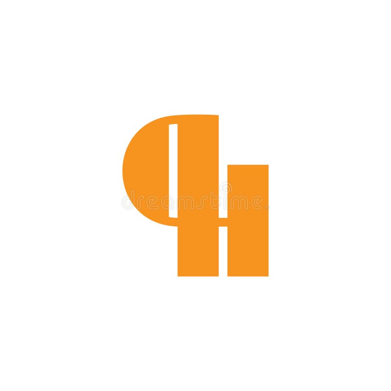 Letter Hq Stripes Geometric Line Logo Vector Stock Vector ...