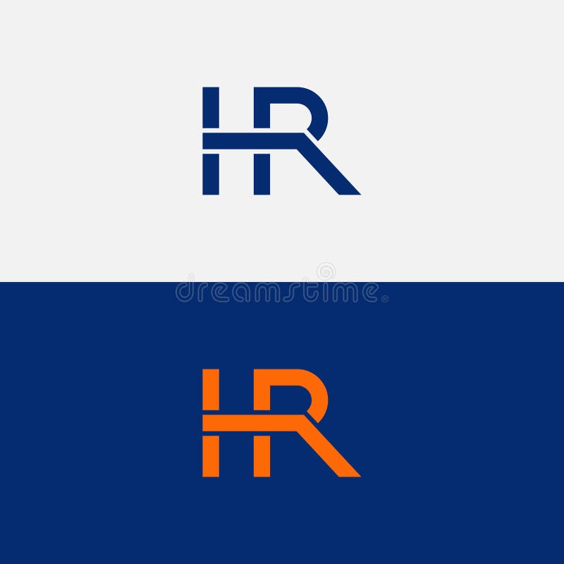Letter HR Logo Design Template Vector. HR Letter Logo Design Vector ...
