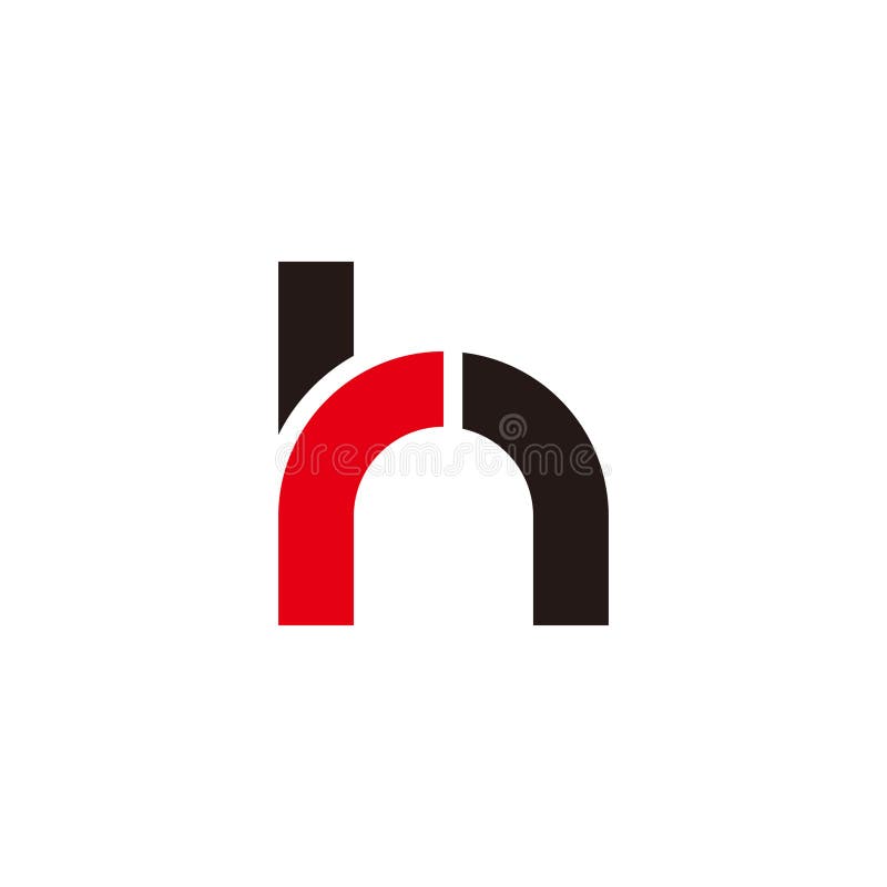 Letter Hr Simple Linked Colorful Logo Vector Stock Vector ...