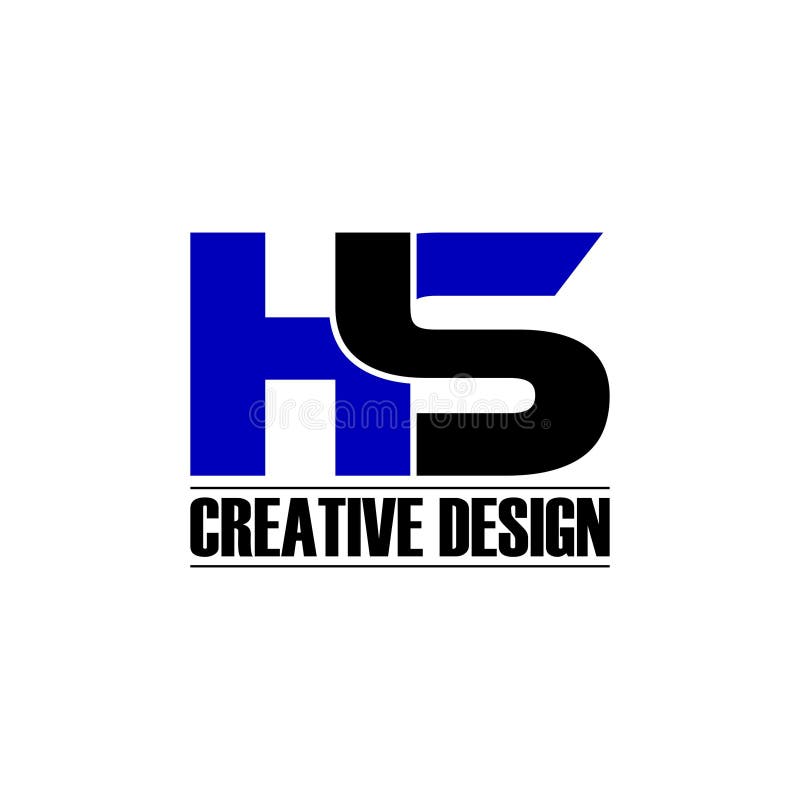 Letter HS Simple Monogram Logo Icon Design. Stock Vector - Illustration ...