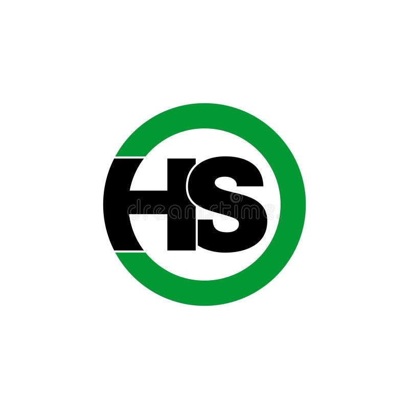 Letter HS Simple Monogram Logo Icon Design. Stock Vector - Illustration ...