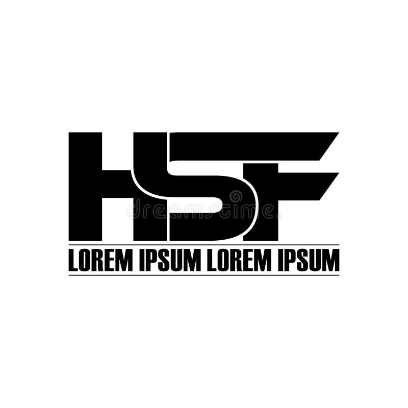 Letter HSF Simple Monogram Logo Icon Design. Stock Vector ...