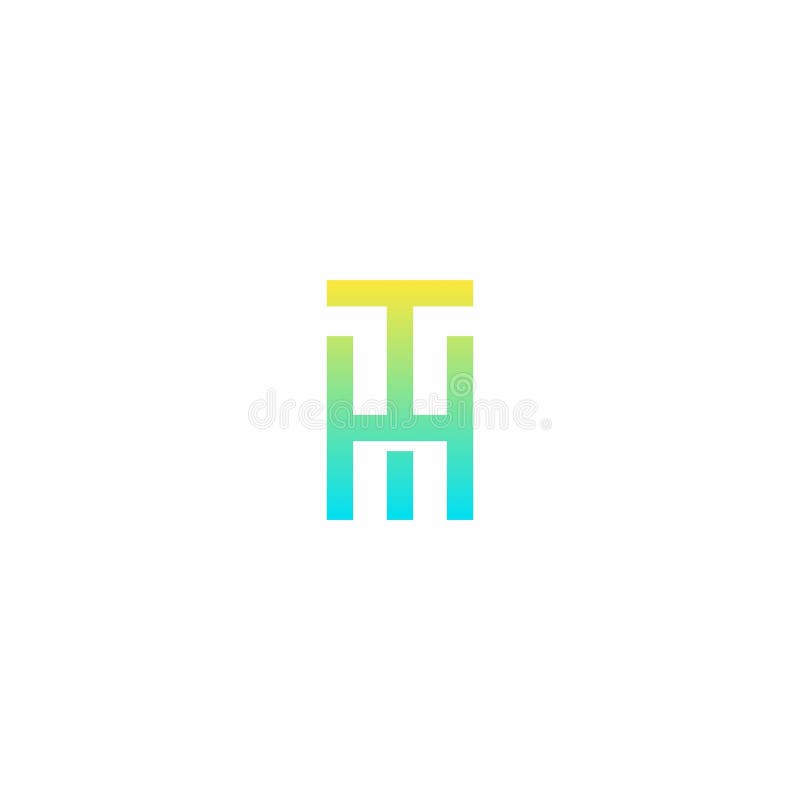 Letter HT Logo Design. TH Icon Vector Stock Vector - Illustration of ...