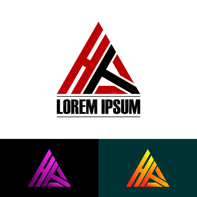 Letter HT Simple Logo Icon Design Vector Stock Vector - Illustration of ...