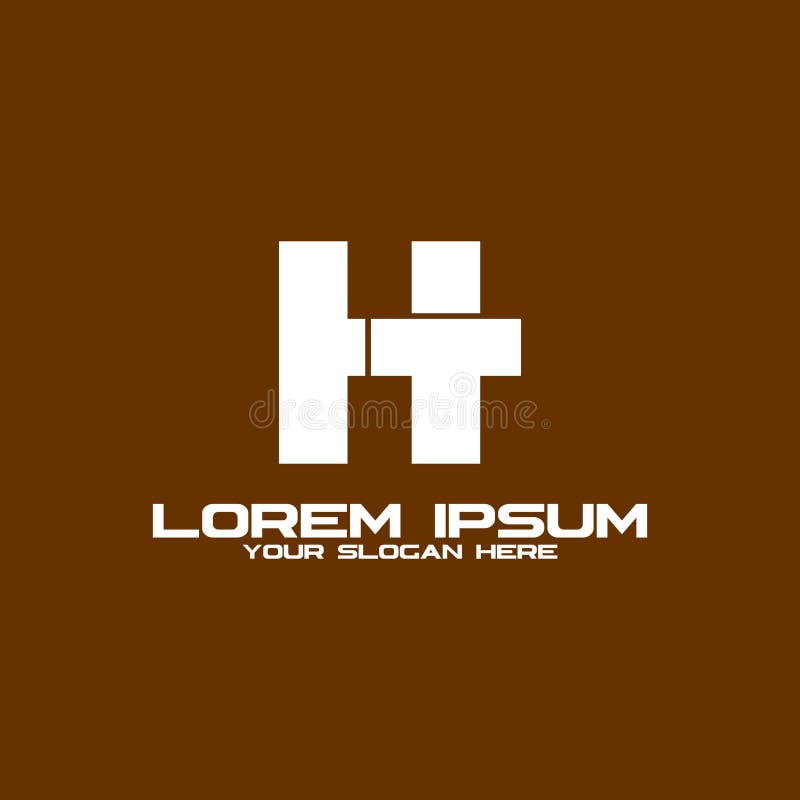 Letter HT Simple Monogram Logo Icon Design. Stock Vector - Illustration ...