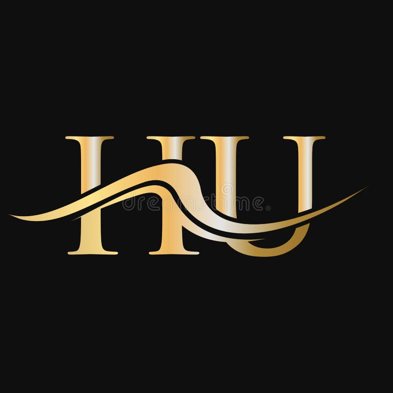 Letter HU Logo Design. Initial HU Logotype Template for Business and ...