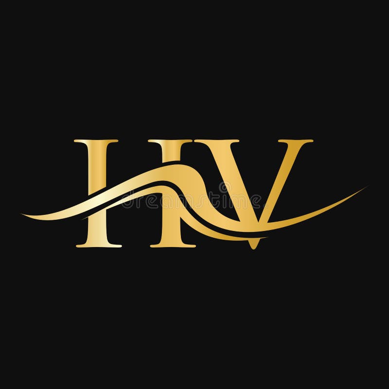 Letter HV Logo Design. Initial HV Logotype Template for Business and ...