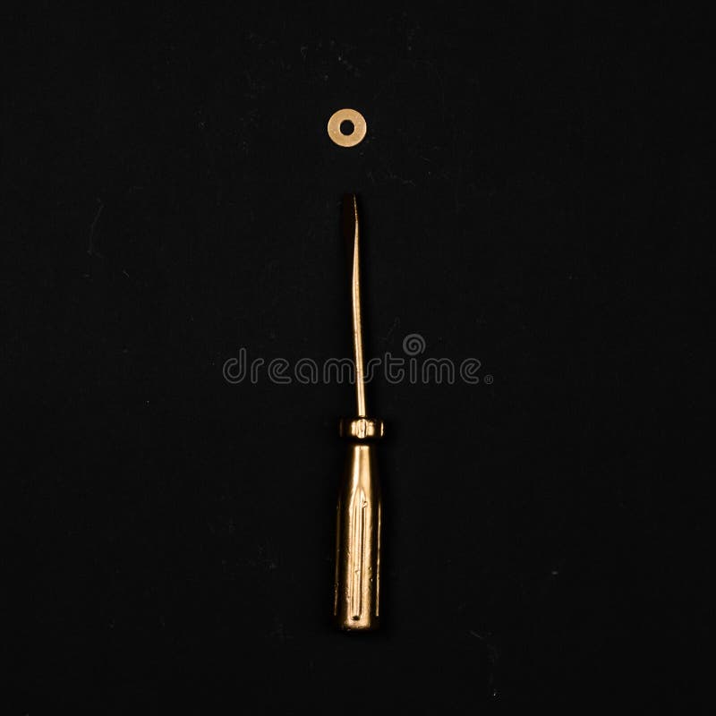 Letter I. Alphabet Made of Golden Repair Tools Stock Image - Image of ...