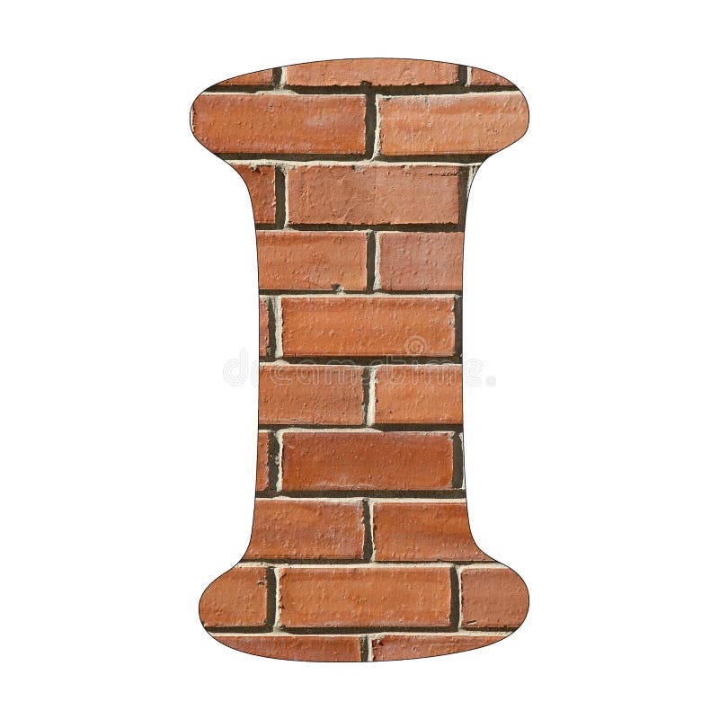 Brick Alphabet I Stock Illustrations – 146 Brick Alphabet I Stock ...