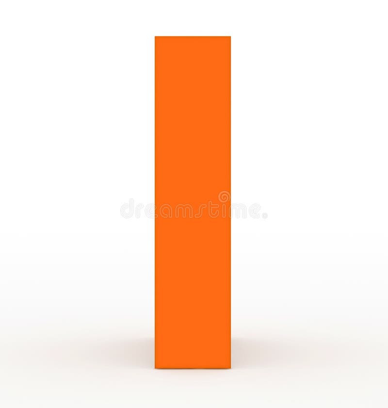 Letter Y 3D Orange Isolated on White with Shadow - Orthogonal Pr Stock ...