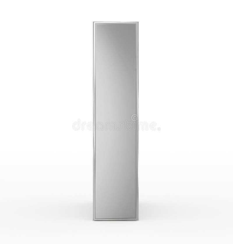 Letter I 3d Silver Isolated on White Stock Illustration - Illustration ...