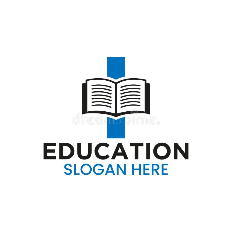 Letter I Education Logo Concept with Open Book Icon Template Stock ...