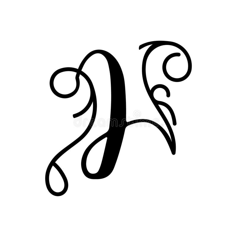 Elegant Initial Letters and Fancy Alphabet with Vines EPS Vector Stock ...