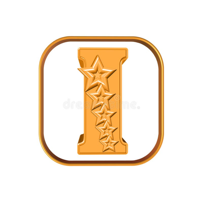 The Letter S and Five Stars Stock Illustration - Illustration of gold ...