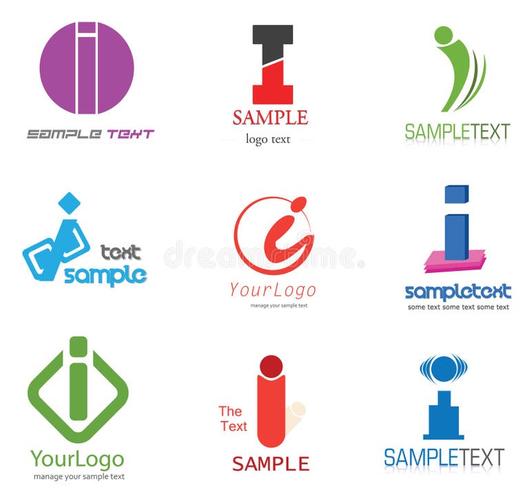Letter i Logo stock vector. Illustration of identity - 22214555