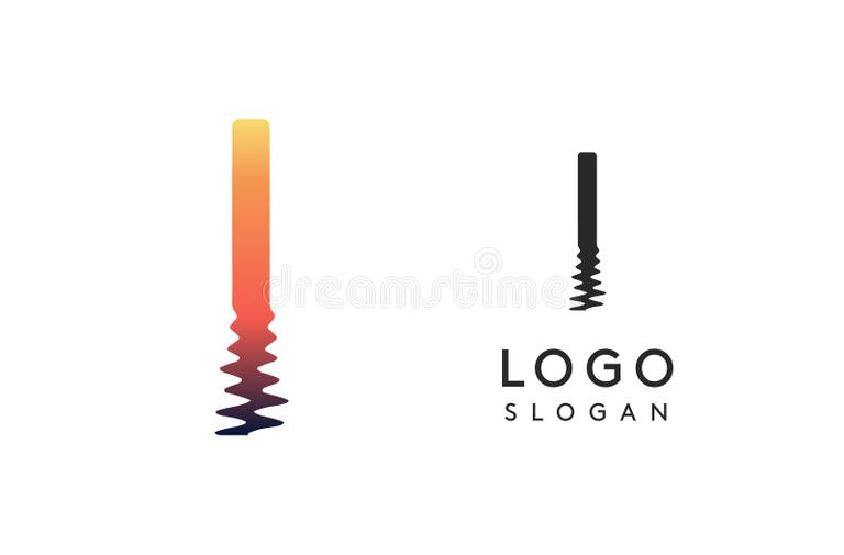 Letter I Logo Template, Sunset Reflection on Water or Sunset Path ...
