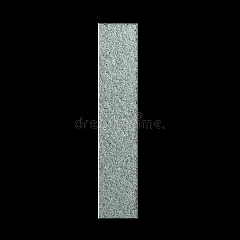 Letter I Made of Snow. Snow Font Stock Illustration - Illustration of ...
