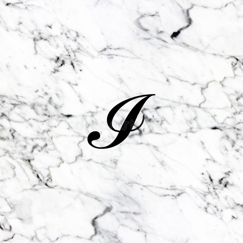 Letter I on Marble Texture Initial Stock Image - Image of calligraphy ...