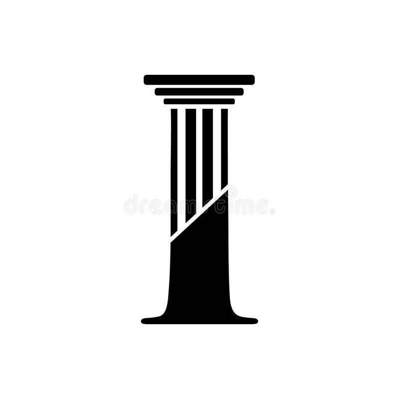 Letter I Pillar Law Logo stock vector. Illustration of abstract - 309884977