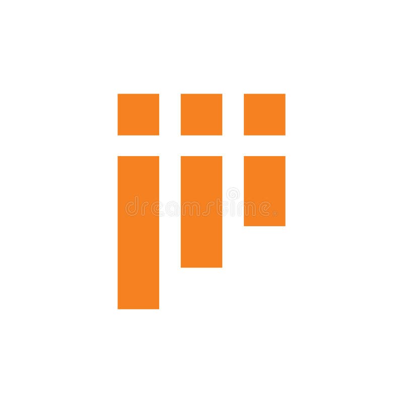 Letter I Simple Geometric Logo Vector Stock Illustration - Illustration ...