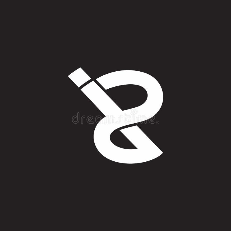 Letter I2 Simple Linked Linear Logo Vector Stock Vector - Illustration ...
