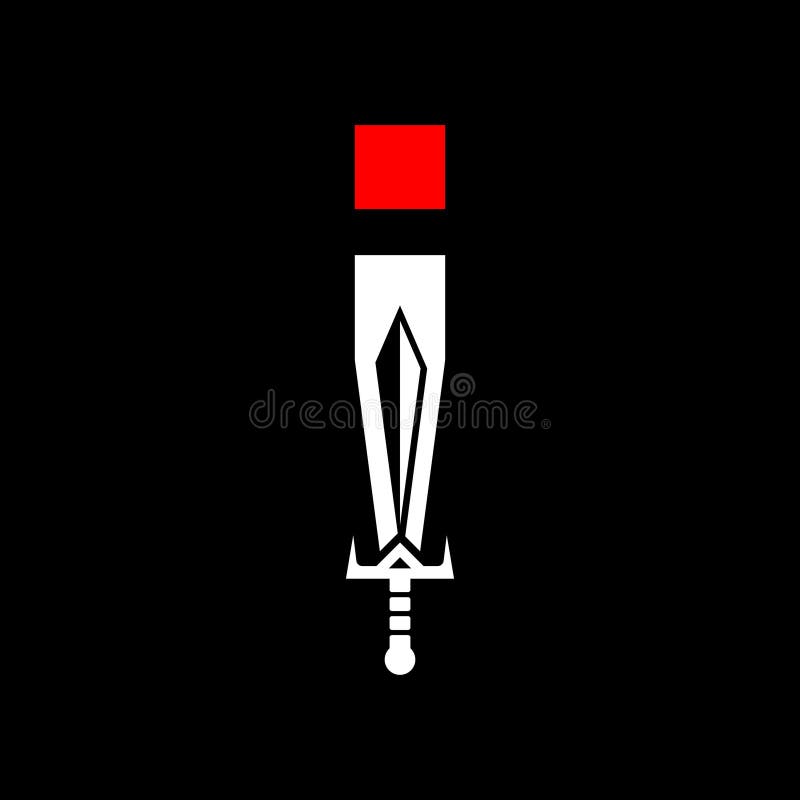 Letter I Sword Weapon Logo Vector Illustration, Abstract Vector ...