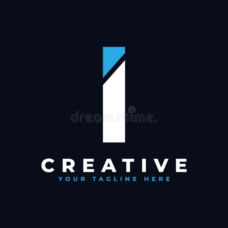 Letter I Tech Logo. Design Vector Illustration Modern Monogram Icon ...