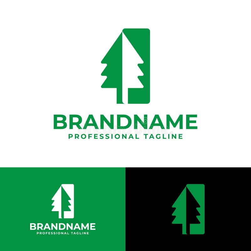 Letter I Tree Logo, for Any Environmental Brands with I Initial Stock ...
